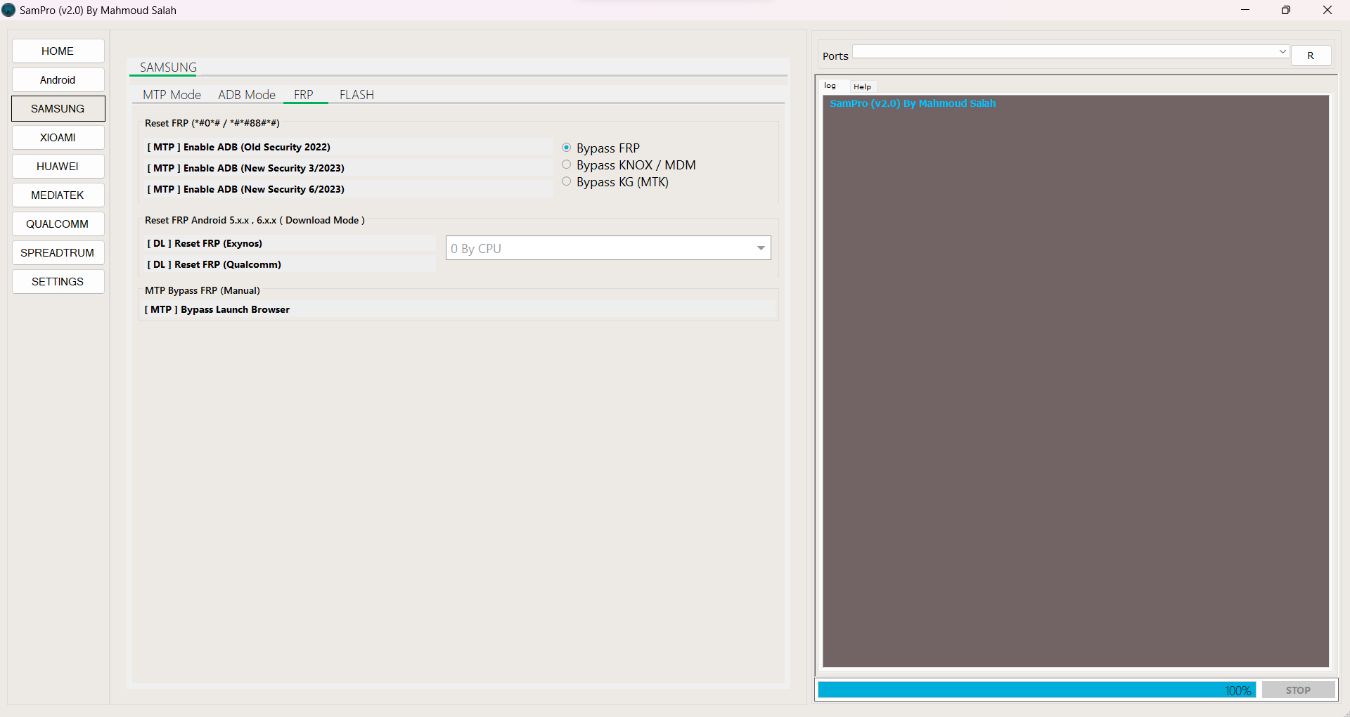 SAMPRO Tool - Homepage