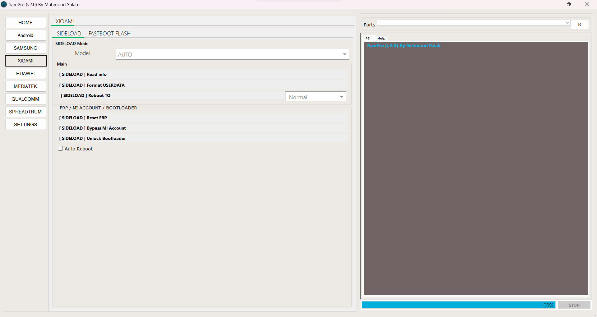 SAMPRO Tool - Homepage